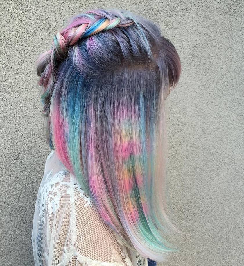 40 Iridescent Holographic Hair Coloring Ideas To Make Your Hair