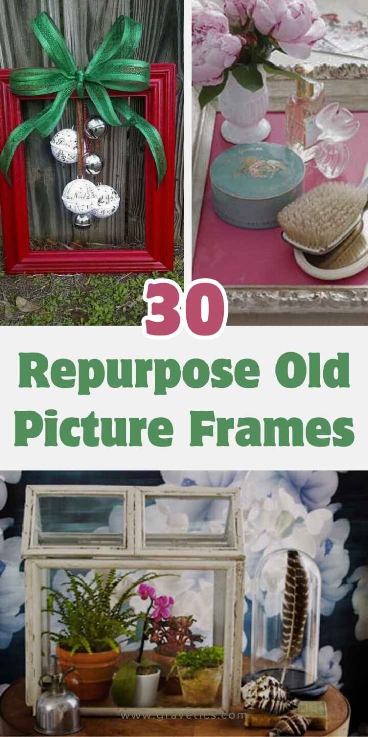30+ Interesting Ways To Repurpose Old Picture Frames Which Are Elegant