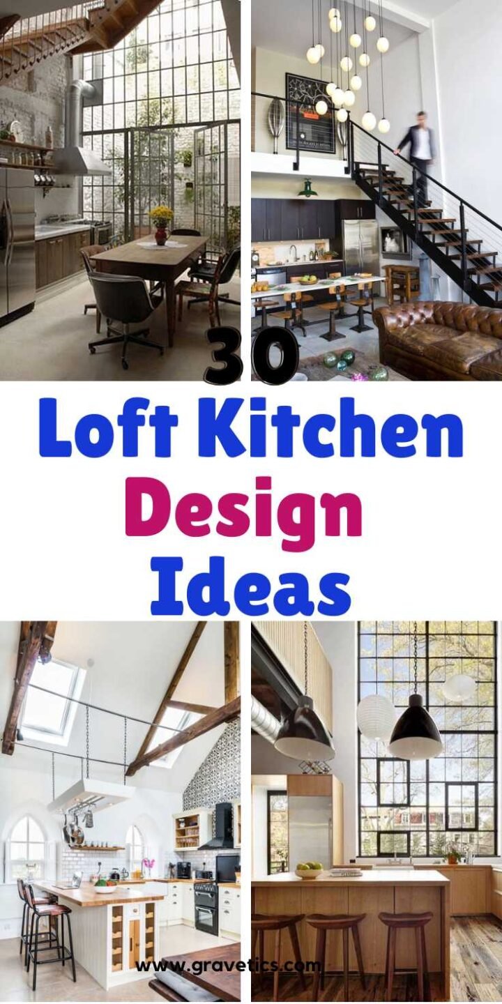 30 Convenient Loft Kitchen Design Ideas That Are In Vogue Currently