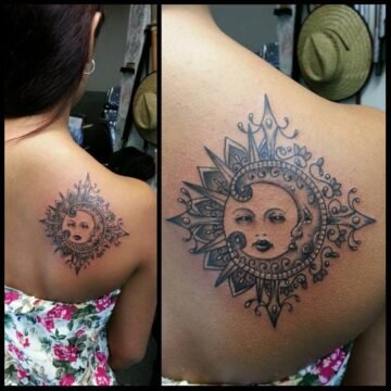 40 Artistic Sun And Moon Tattoo Ideas For Every Taste - Gravetics