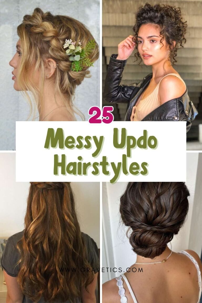 25 Messy Updo Hairstyles That You Can Wear Anytime