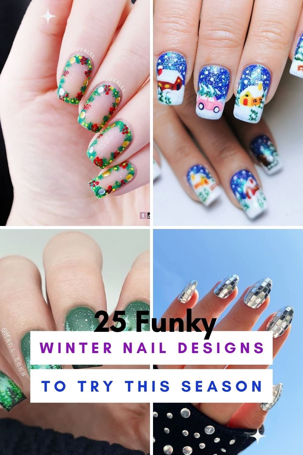 25 Funky Winter Nail Designs To Try This Season