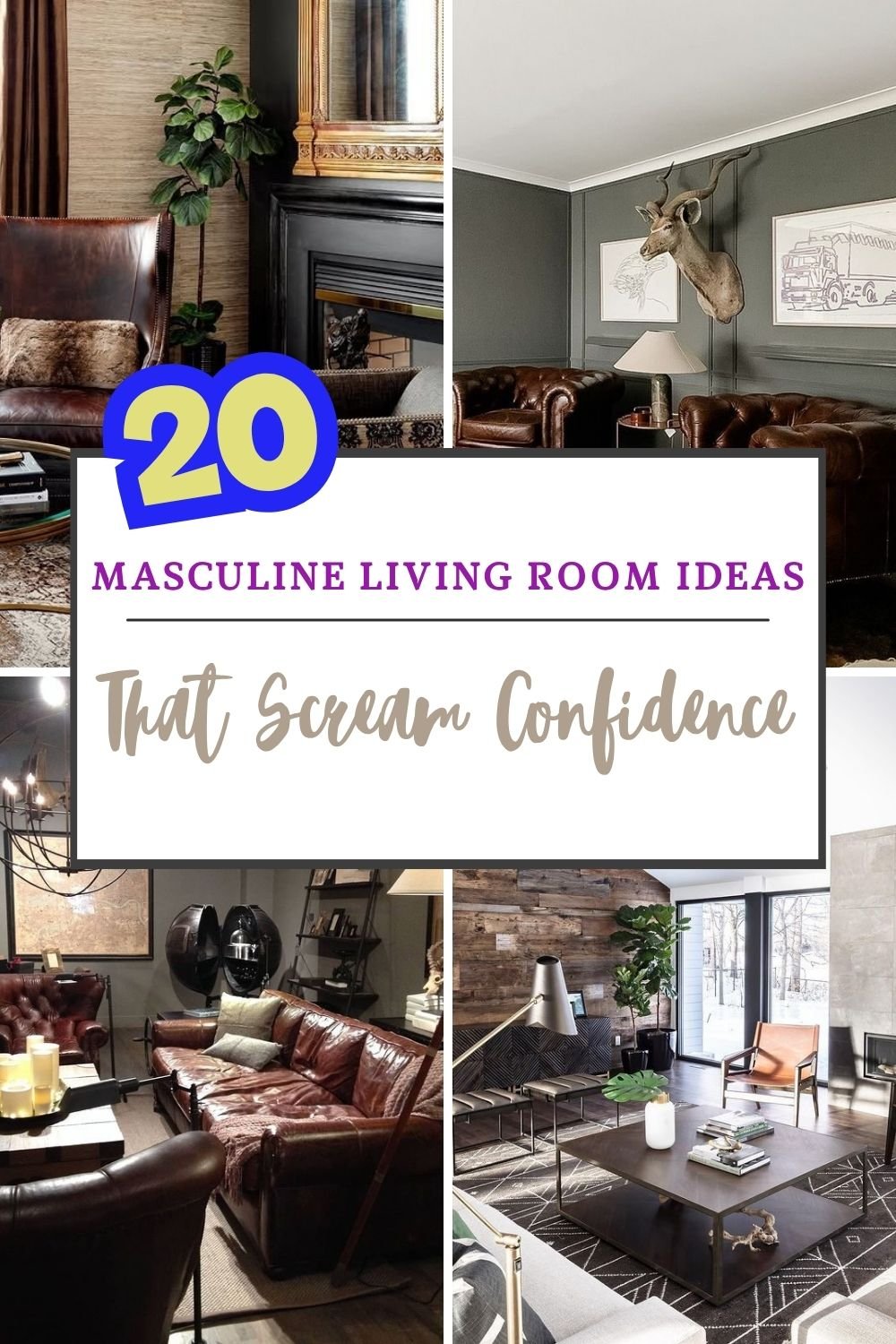 20 Masculine Living Room Ideas That Are Bold And Sophisticated