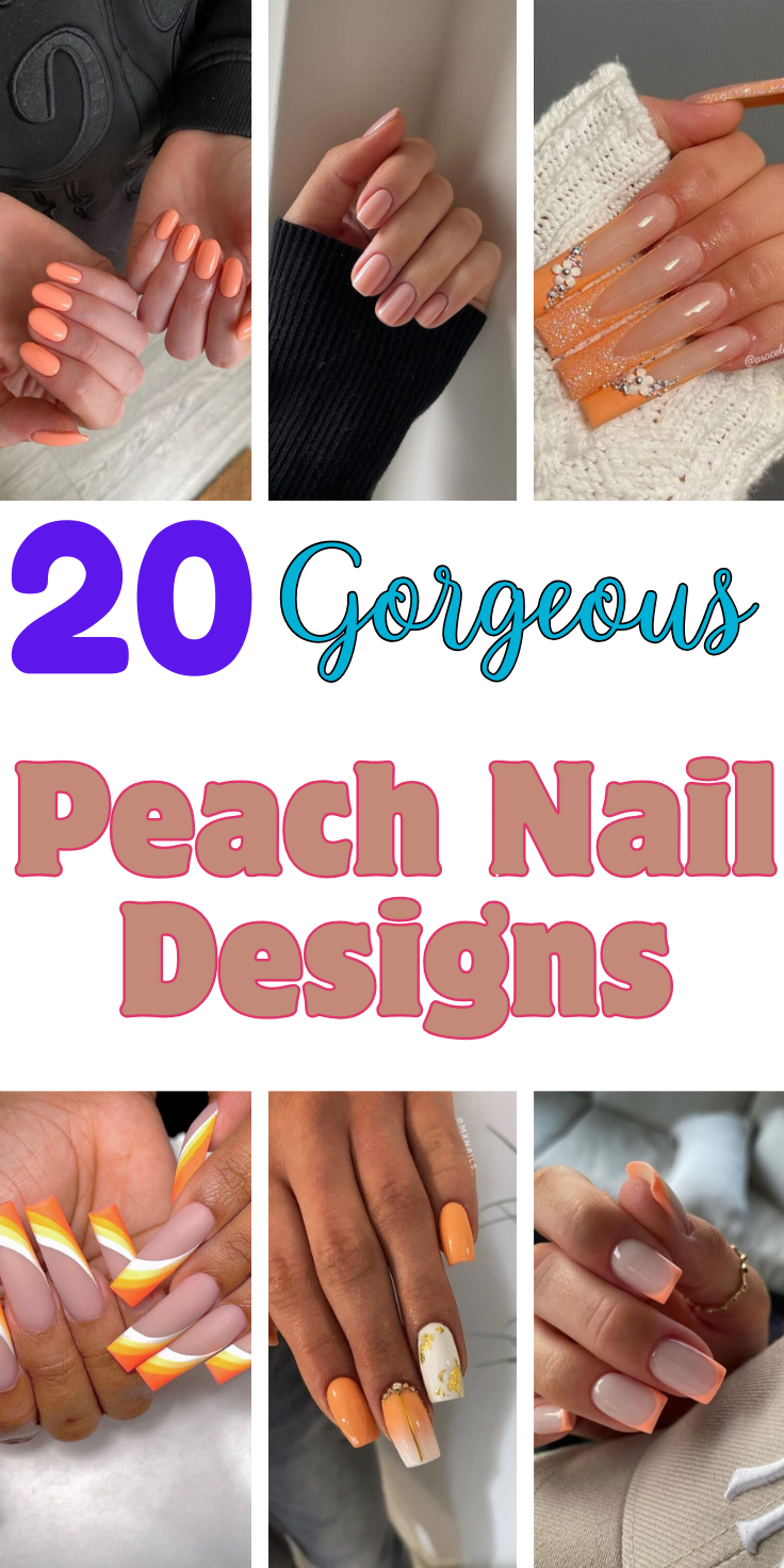 20 Gorgeous Peach Nail Designs For Every Occasion