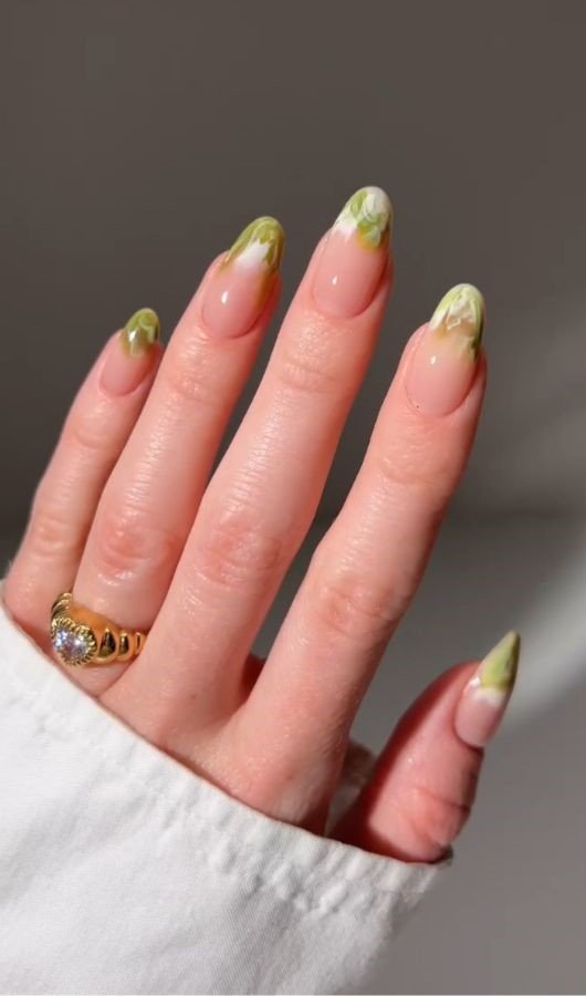 25 Chic And Trendy Matcha Latte Nail Art Inspiration