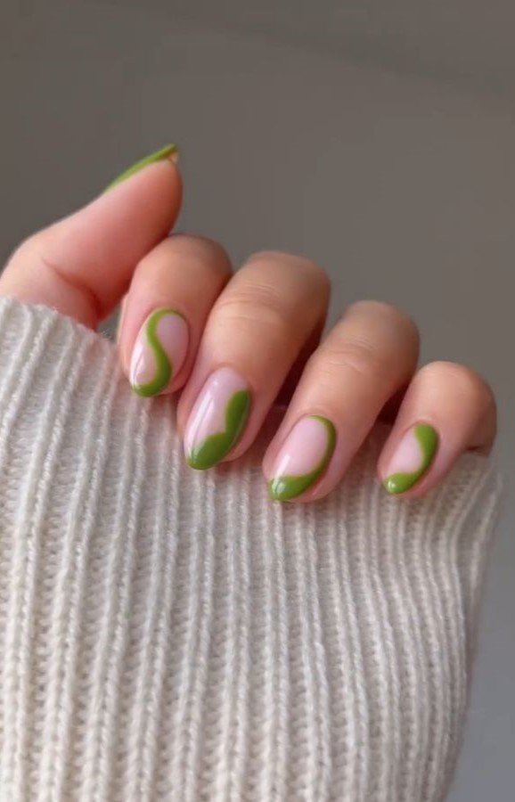 25 Chic And Trendy Matcha Latte Nail Art Inspiration