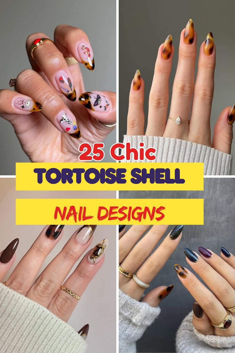 25 Chic Tortoise Shell Nail Designs For A Stylish Look