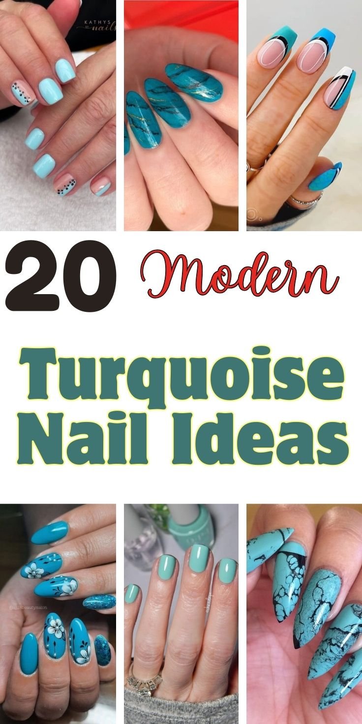 20 Stunning Turquoise Nail Ideas For A Fresh, Chic Look